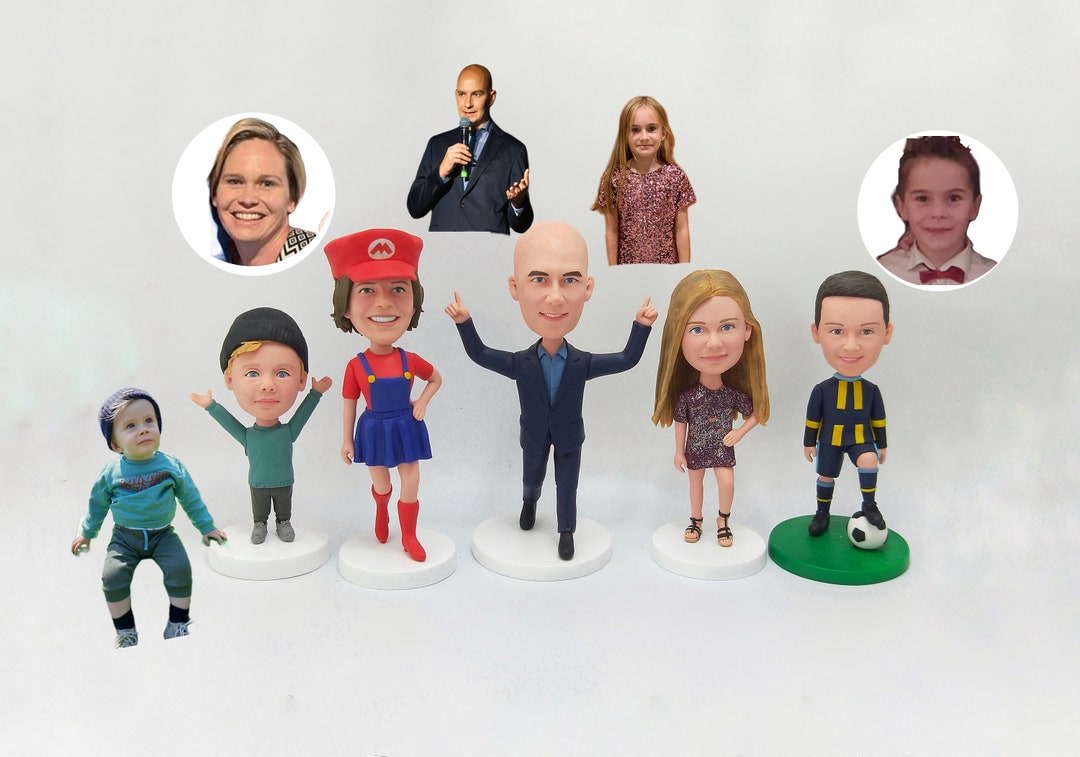 Custom Family Bobbleheads From Photos, Custom Bobbleheads Kids and ...