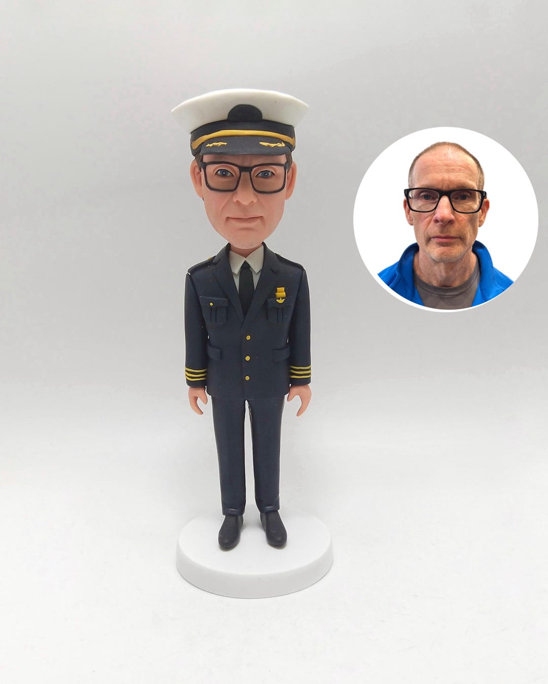 Custom Airline Pilot Bobblehead – Personalized Aviation Figurine Gift ...