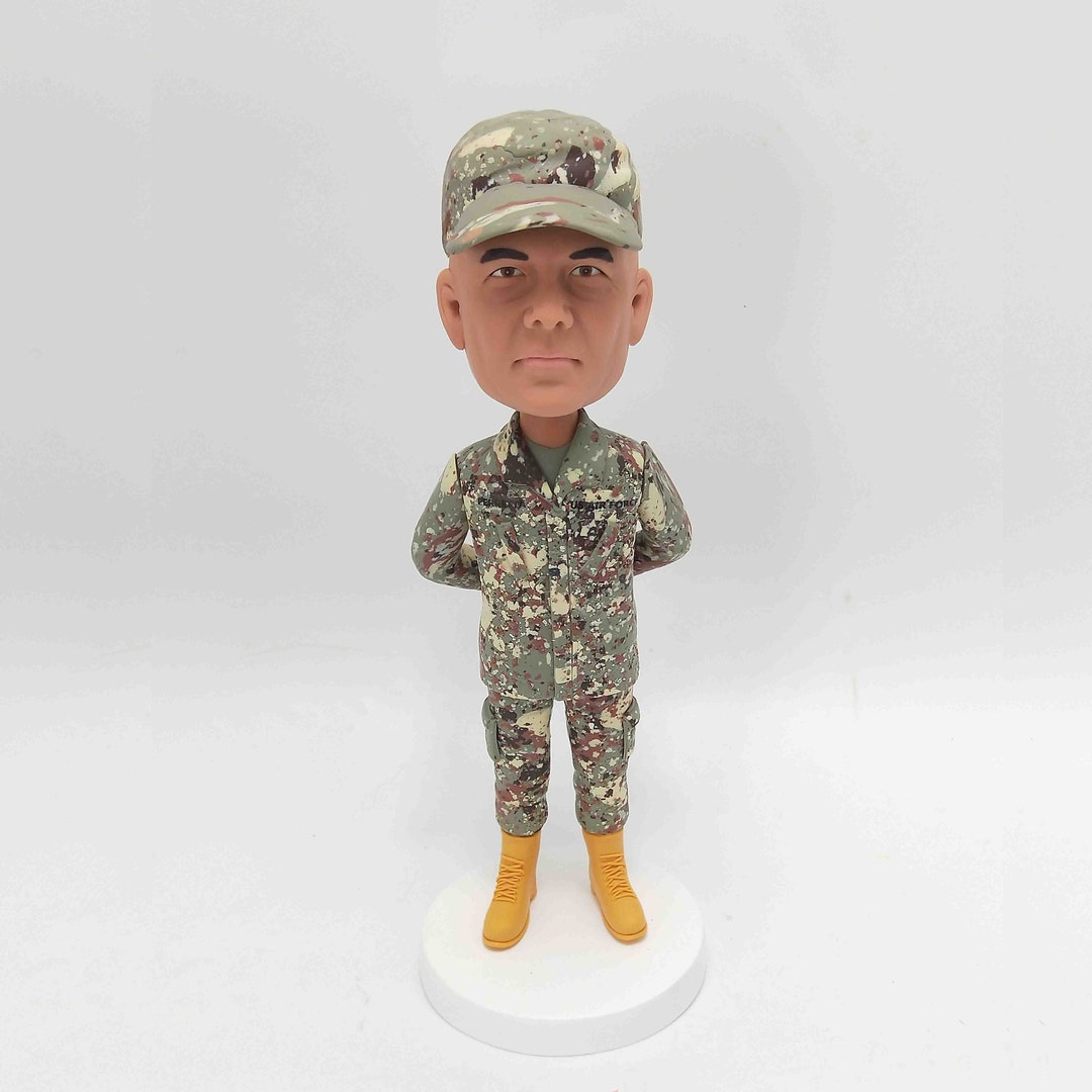 Custom Soldier Bobblehead, Military Officer, Police Officer Bobblehead ...