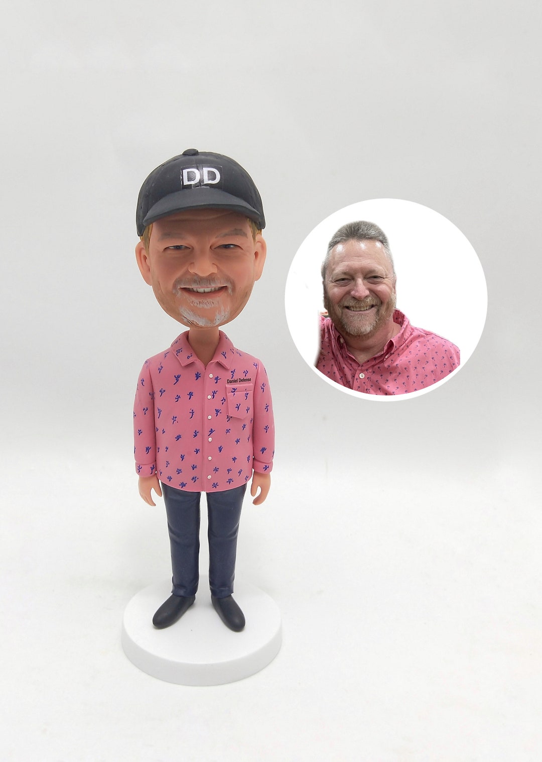 Custom Bobblehead Thumbs Up, Personalized Father Bobblehead, Fully ...