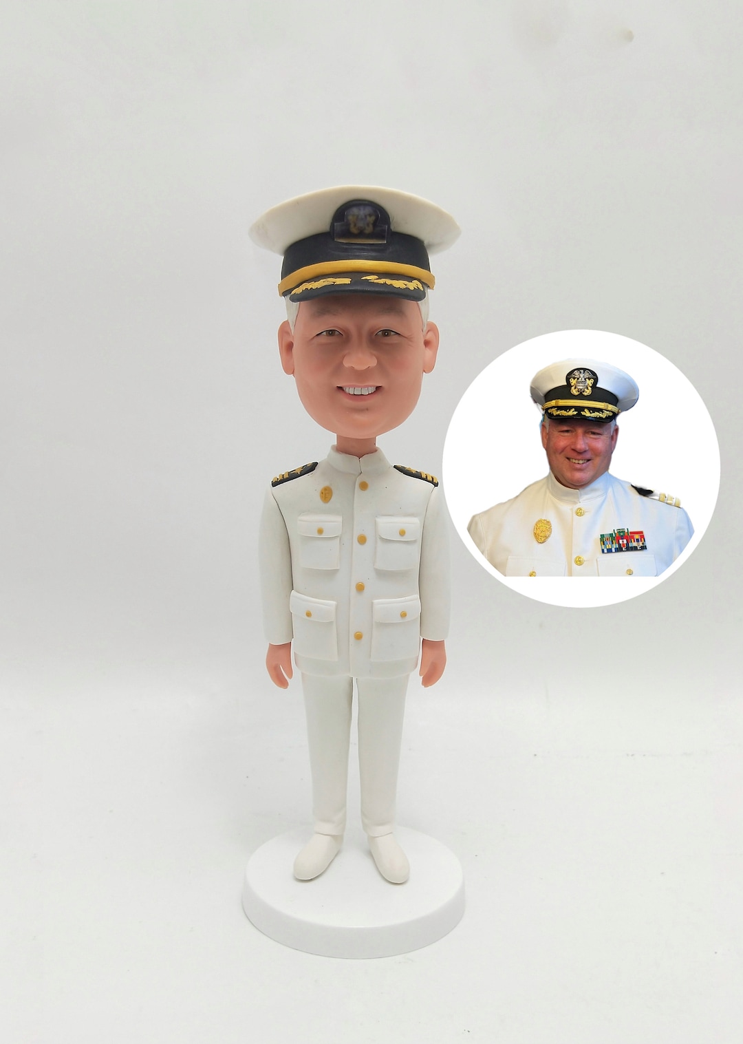 Custom Naval Captain Bobblehead Personalized Officer Doll, Present for ...