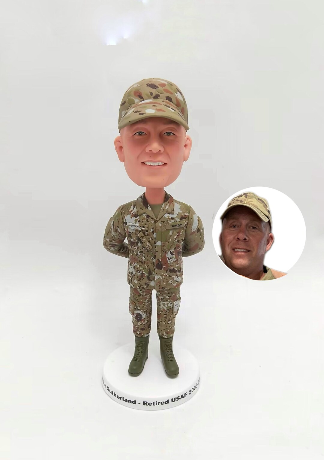 Custom Pilot Bobblehead Personalized Air Force Commander Army Soldier ...
