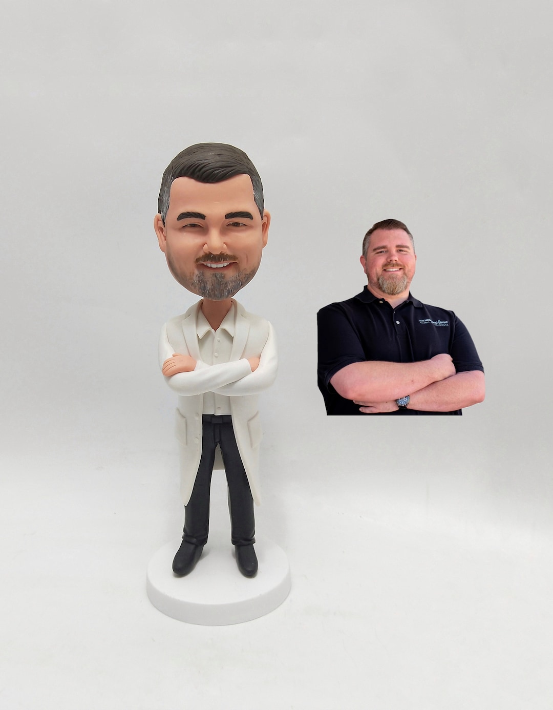 Custom Doctor Bobblehead, Personalized Male Doctor Statues ...