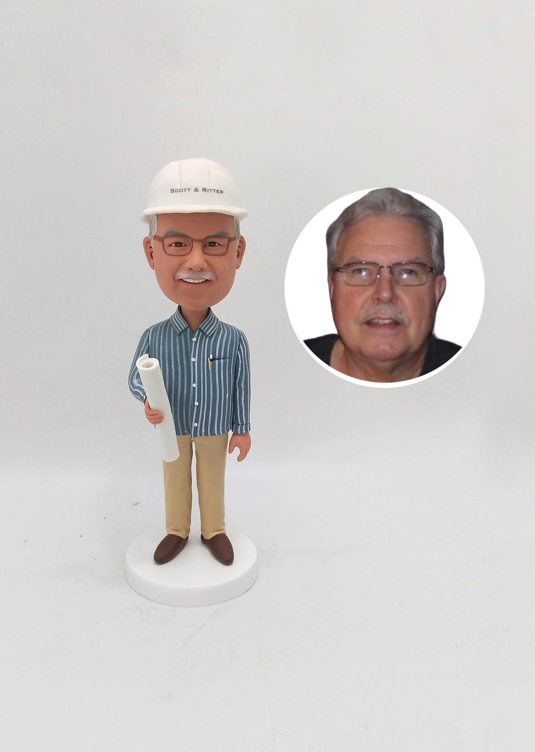 Custom Engineer Bobblehead Personalized Worker Doll, Retirement Present ...