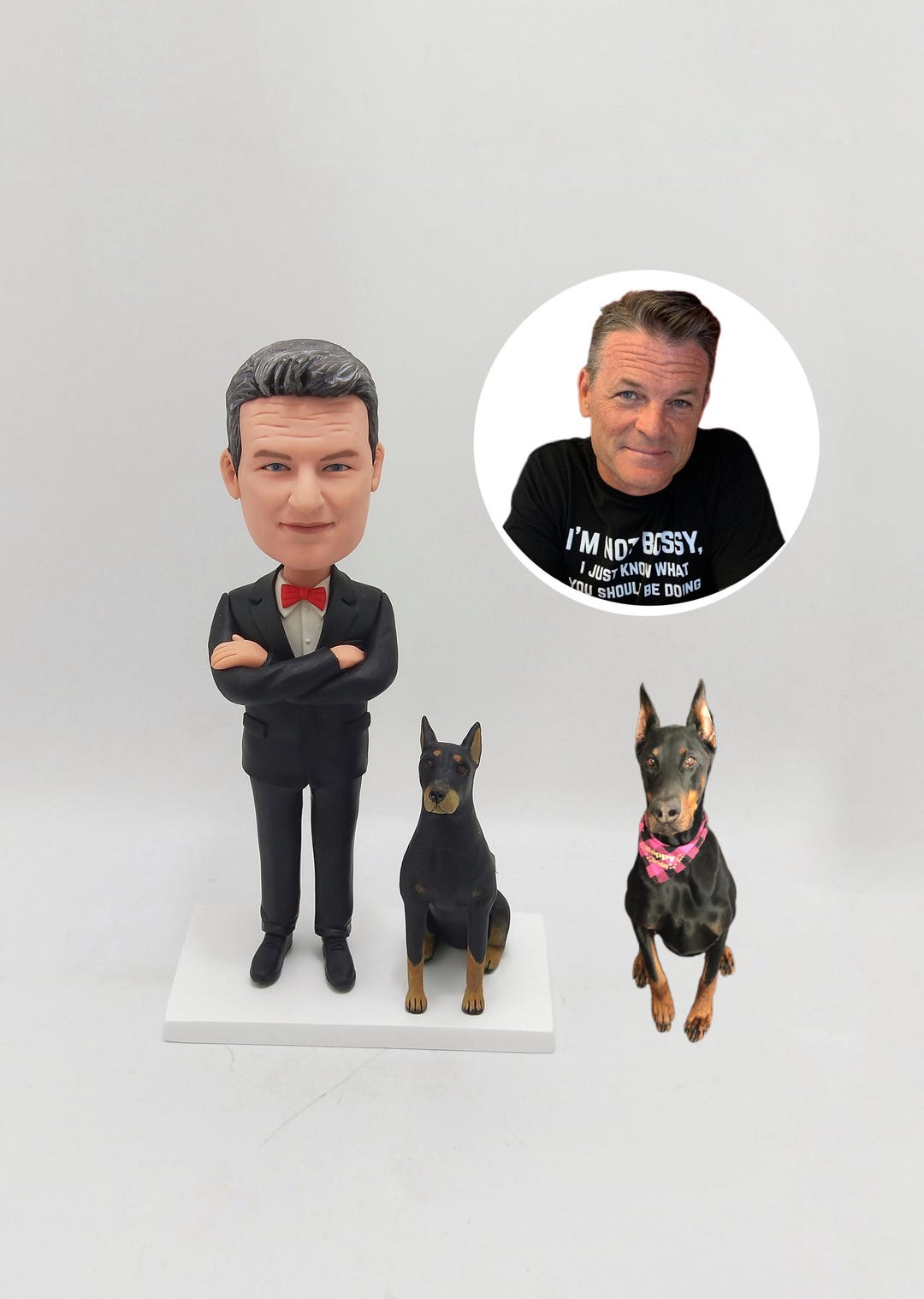 Custom Man Bobblehead With a Dog,custom Bobblehead Gifts, Customized ...