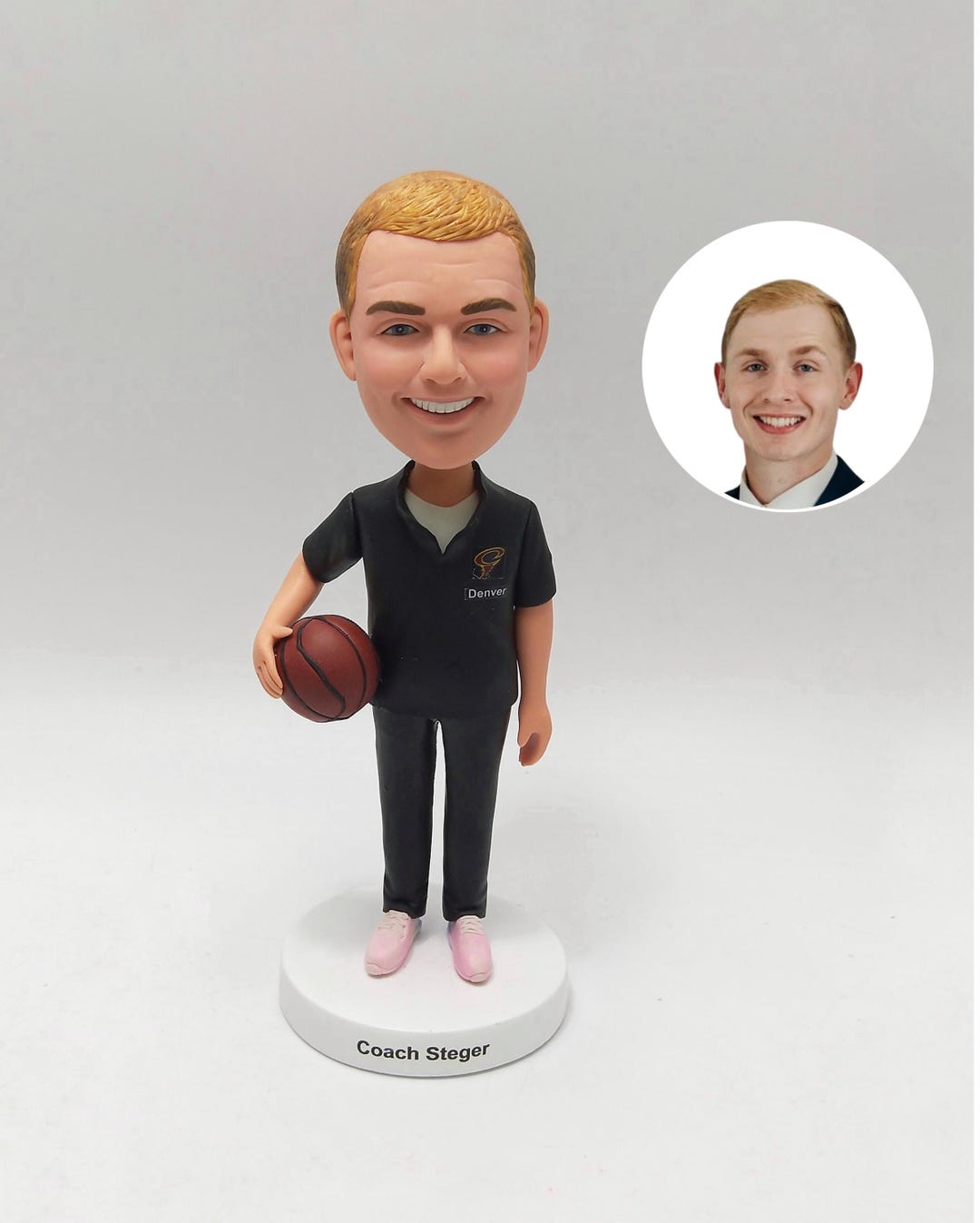 Custom Basketball Bobblehead, Personalized Coach Bobblehead Figure ...