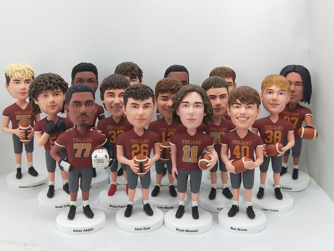 Custom Football Player Bobblehead Personalized Team Doll, Present for ...