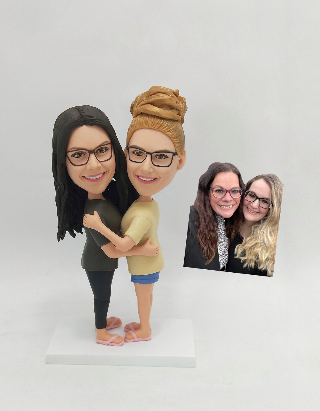 Custom Friends Bobblehead Personalized Sisters Figurine Handmade ...