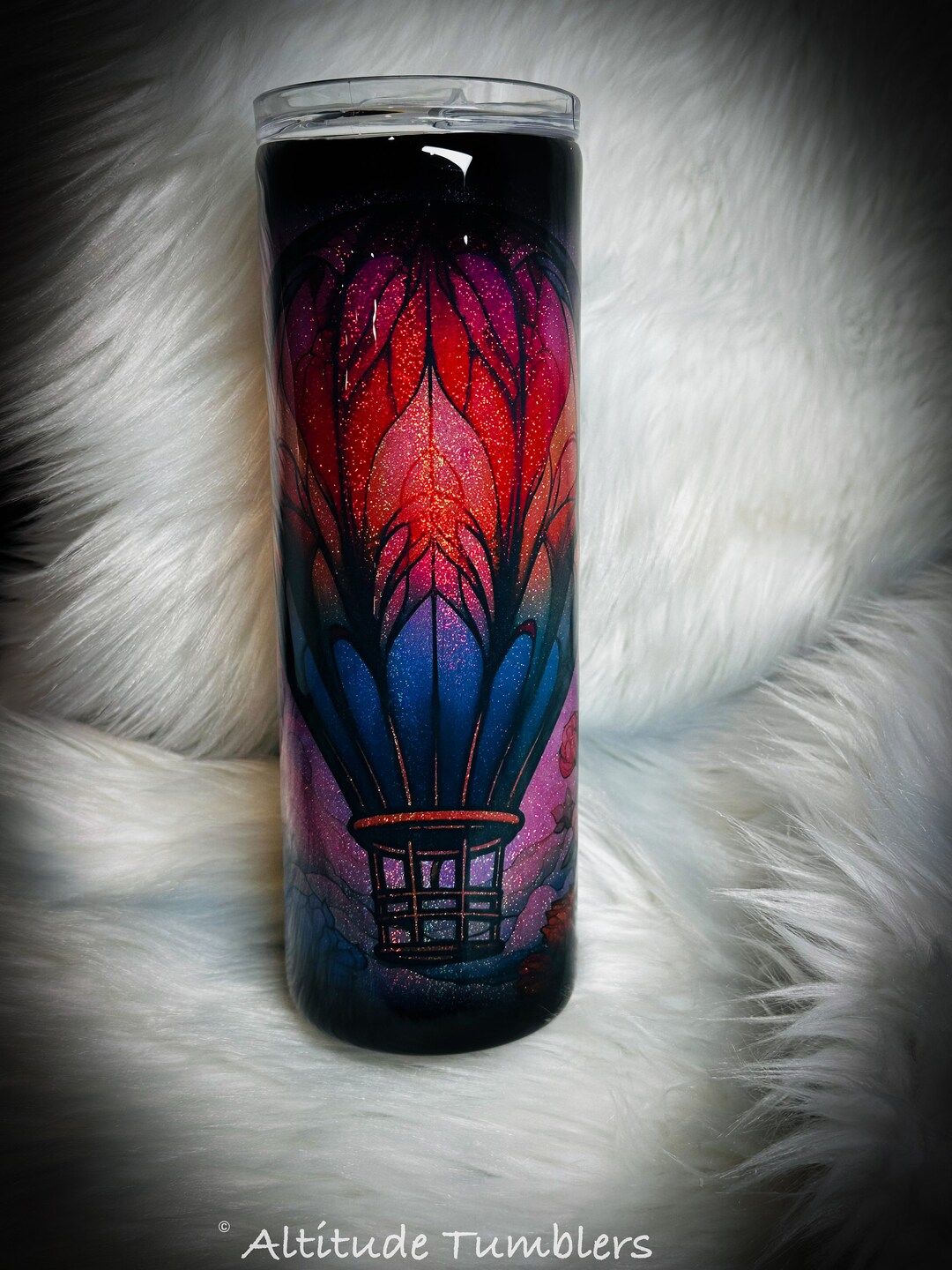 Beautiful Hot Air Balloon Handle Tumbler - Etsy