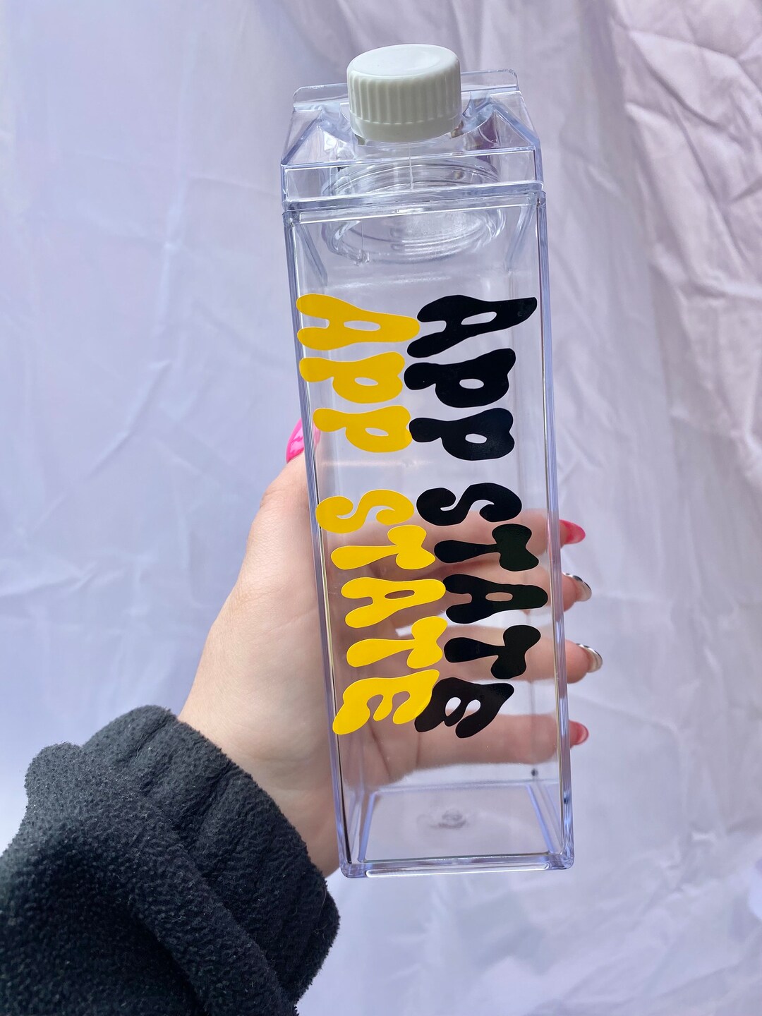 Appalachian State Clear Milk Carton Trendy Gifts Iced Coffee Milk ...