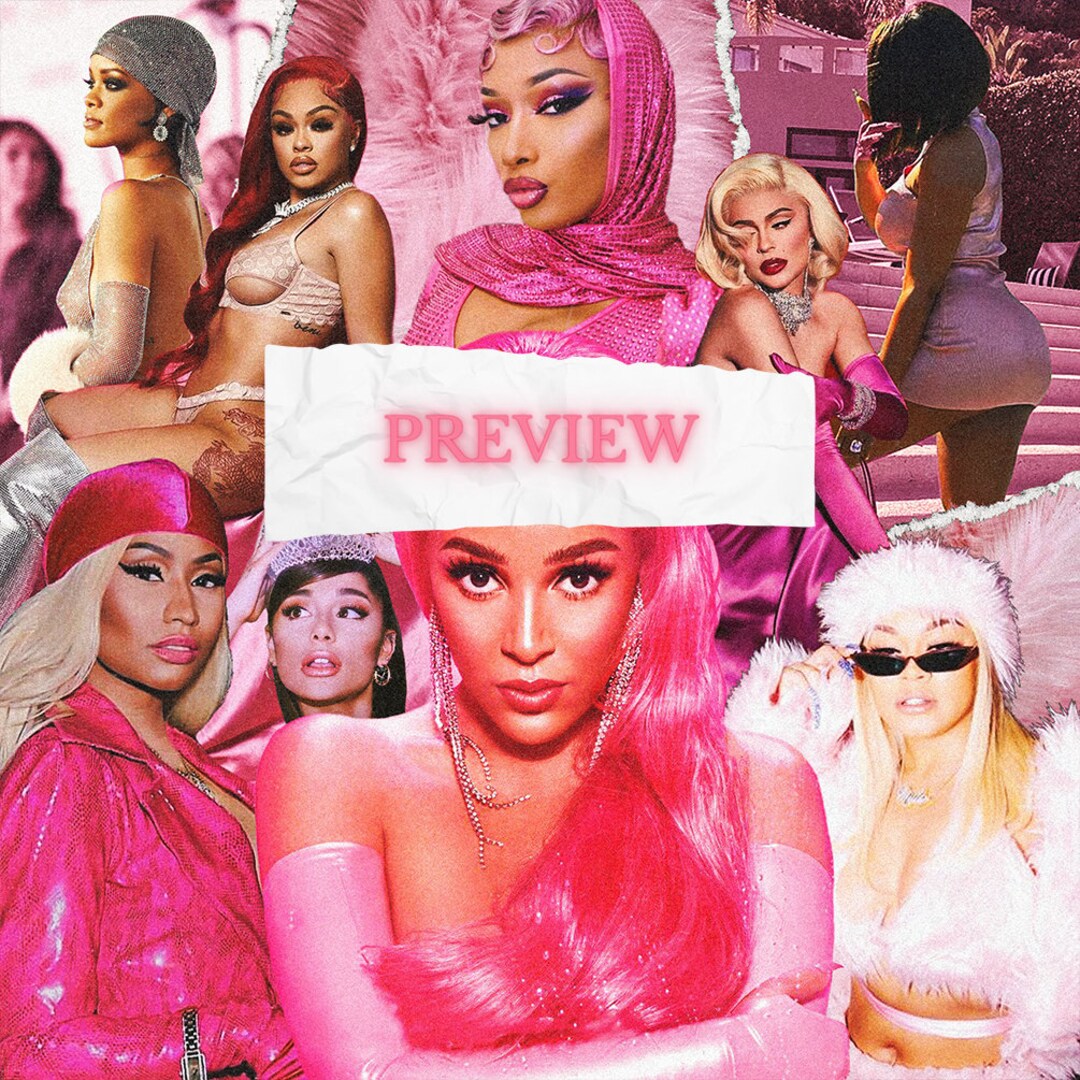 Boujee Pink Baddie Aesthetic Download - Featuring Doja Cat, Latto, Nicki Minaj & More - Etsy