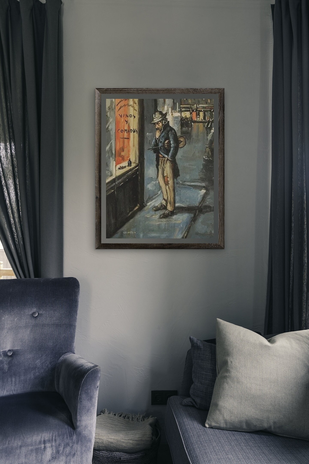 Gay Candelis Original Signed Oil on Canvas Attached to Board Ornate ...