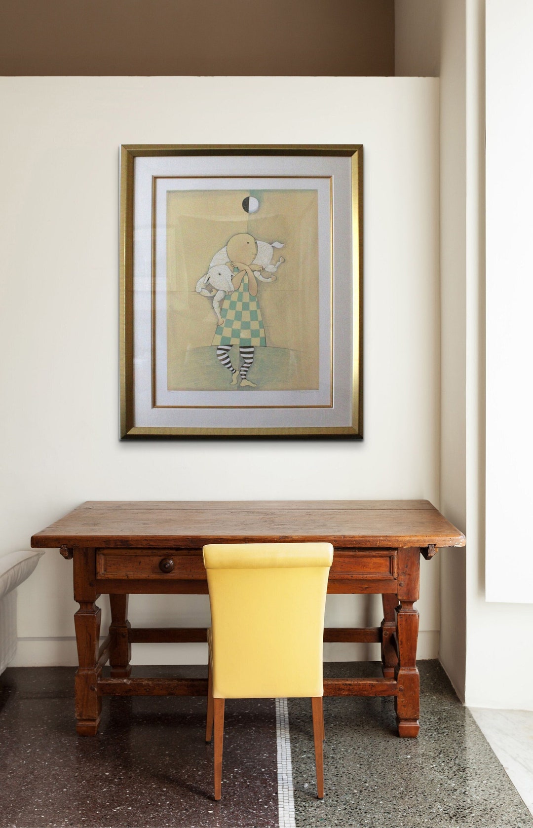 Graciela Rodo Boulanger "boy With Lamb" Artist Signed Lithograph 89/150 ...