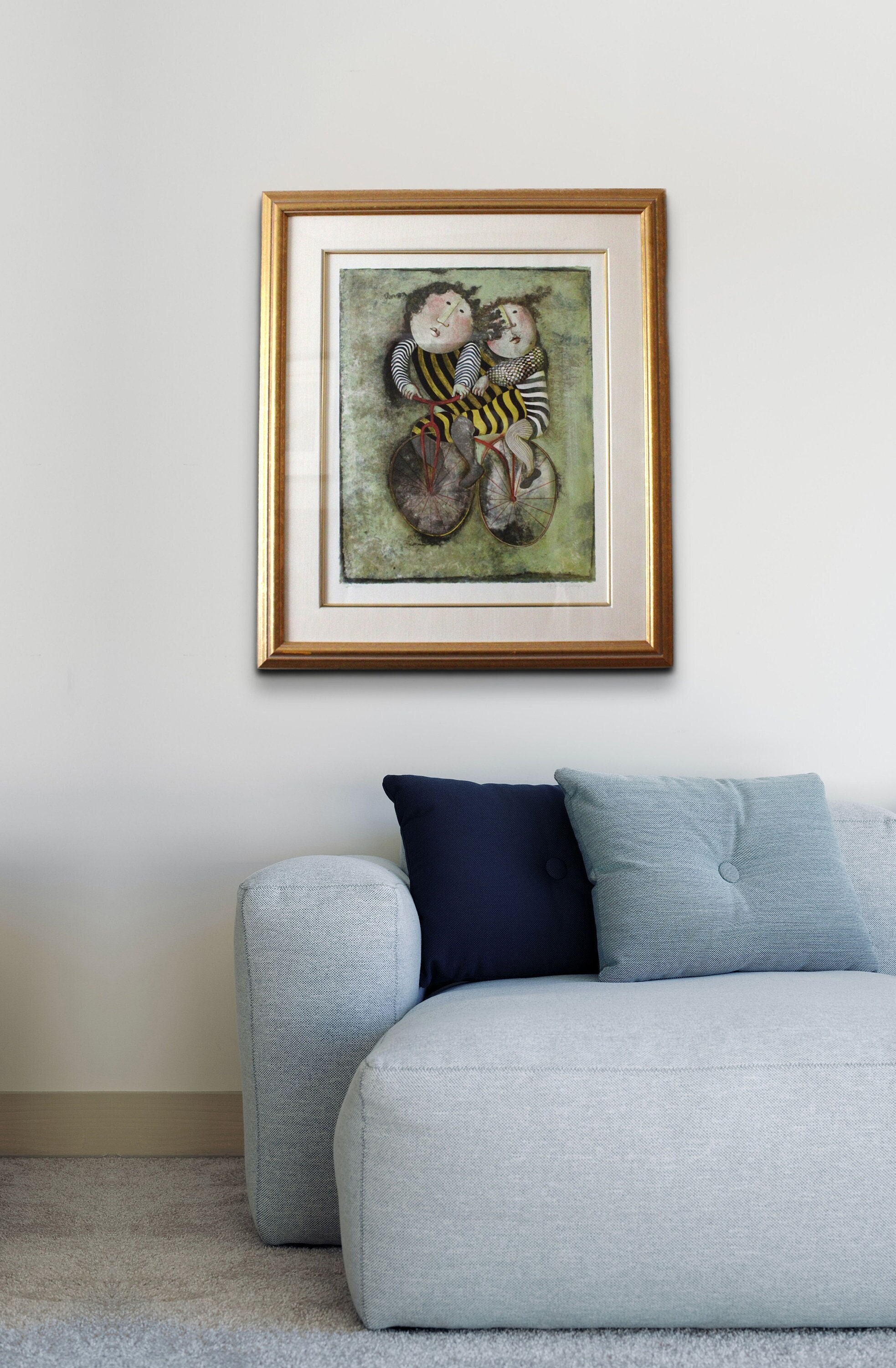 Graciela Rodo Boulanger "bicycle FOR Two" Artist Signed Lithograph 60/ ...