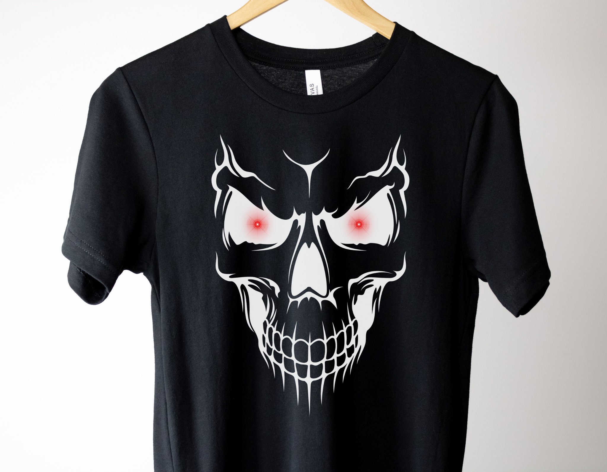 Skull With Red Eyes Ruthless Skull Skull Tshirt Red Eyes in Skull ...