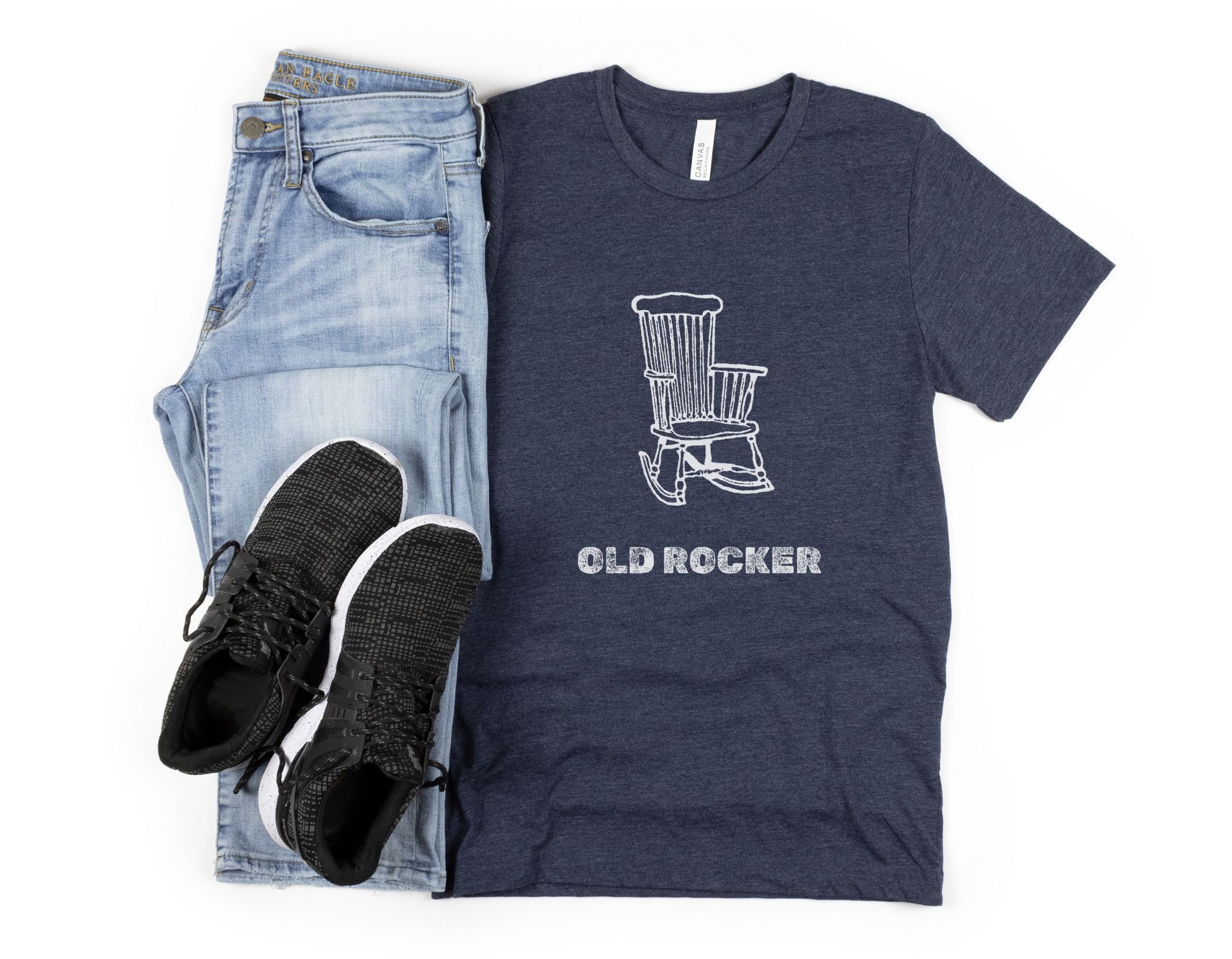 Old Rocker Shirt, Dad Rocks, Rocking Chair, Vintage Shirt, Funny ...