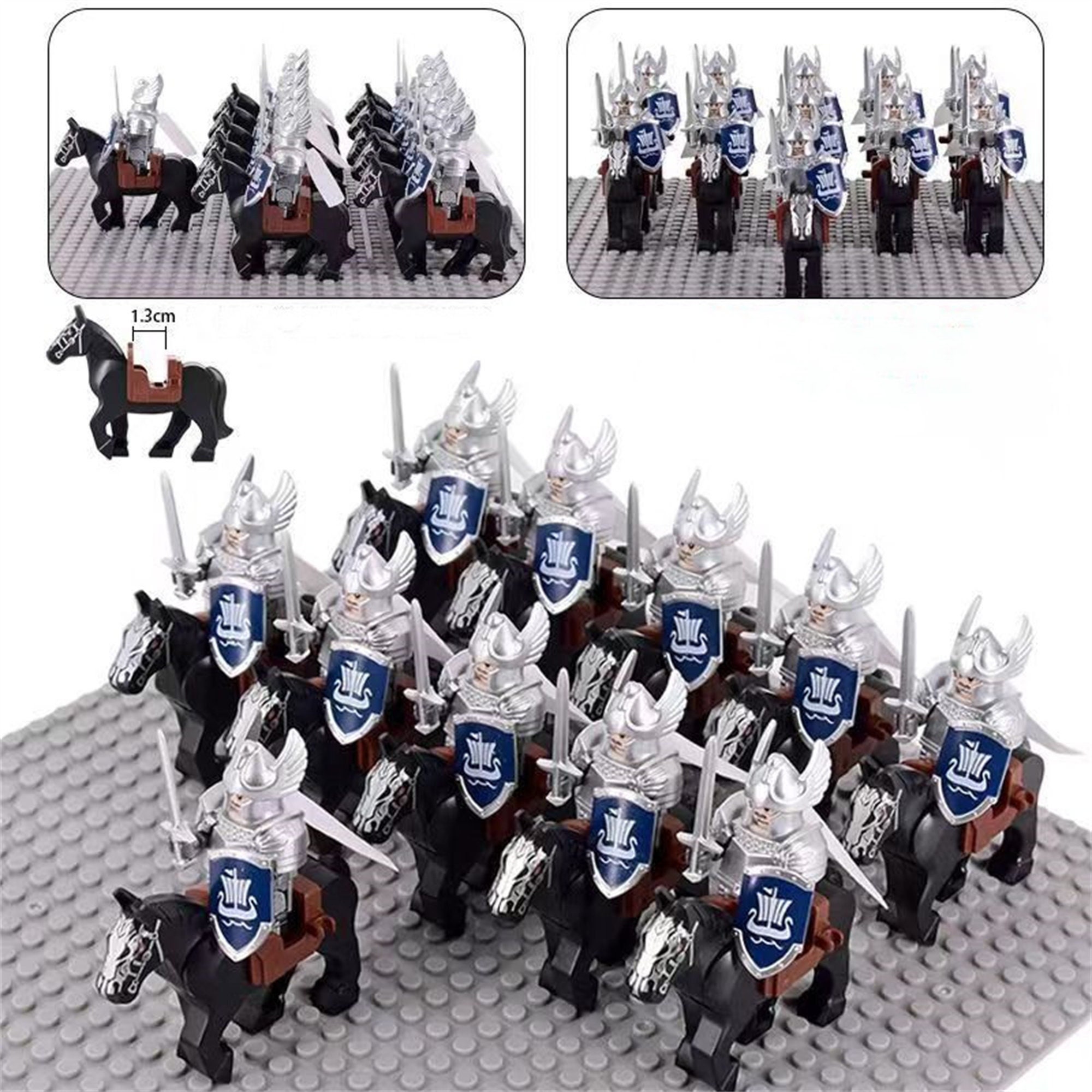 11pcs Set Medieval Gondor Cavalry Troops Minifigures Toys - Etsy