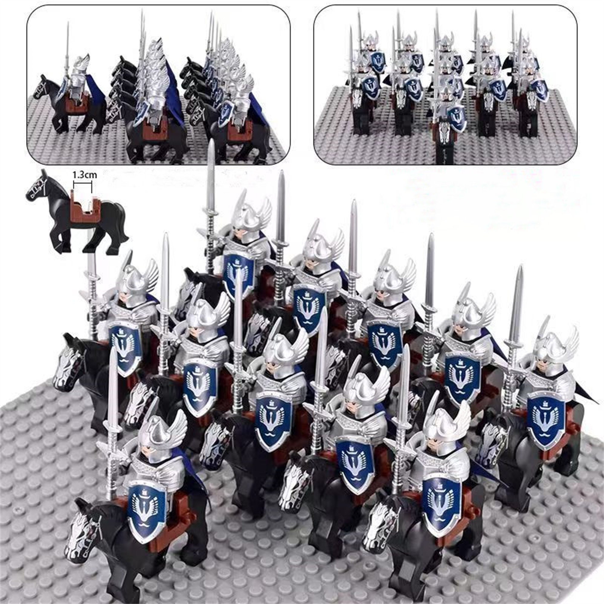 11pcs Set Medieval Gondor Cavalry Troops Minifigures Toys - Etsy