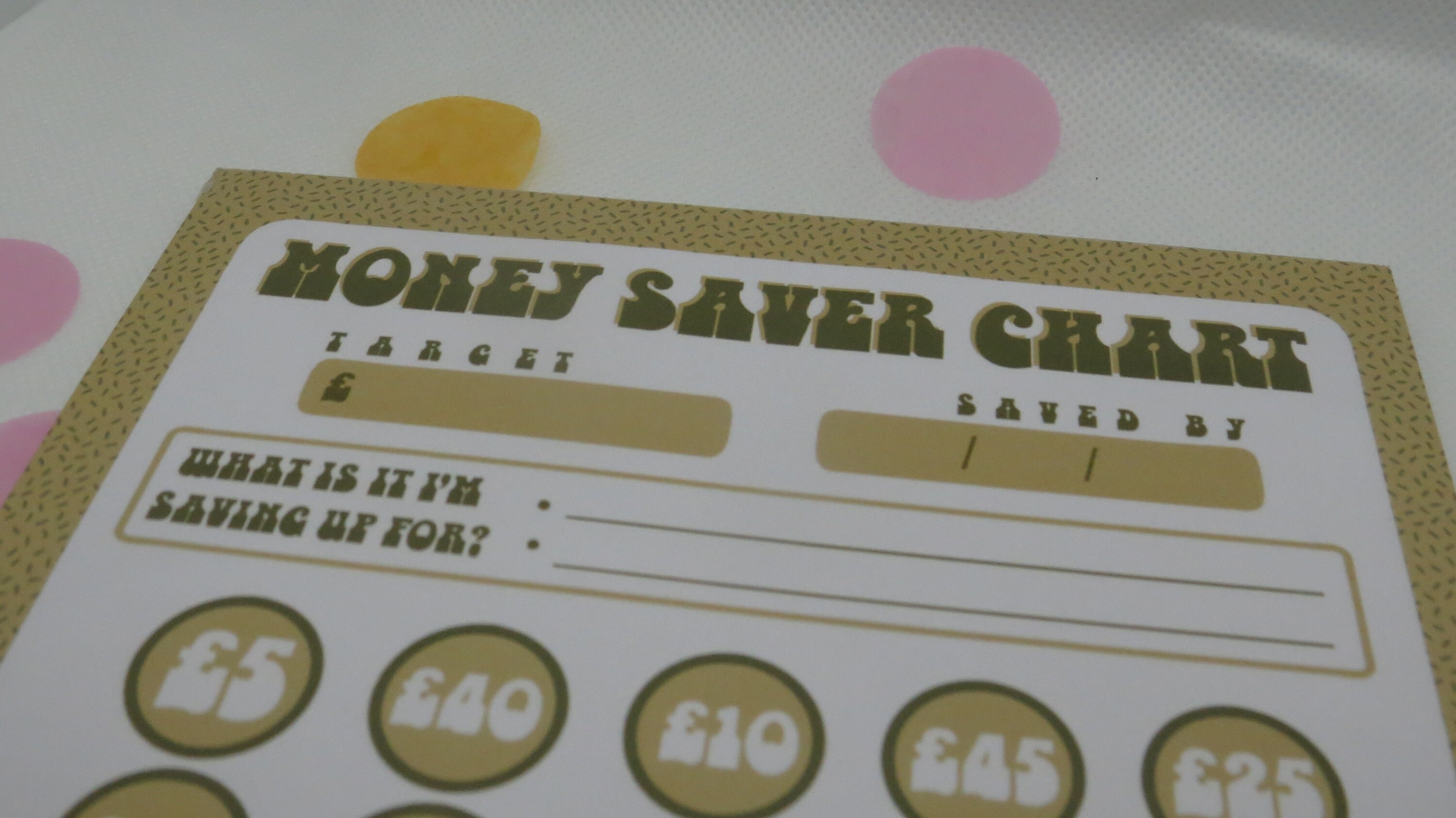 Cute Money Saving Chart Tracker Tattoo Glued Notepad A5 - Etsy UK