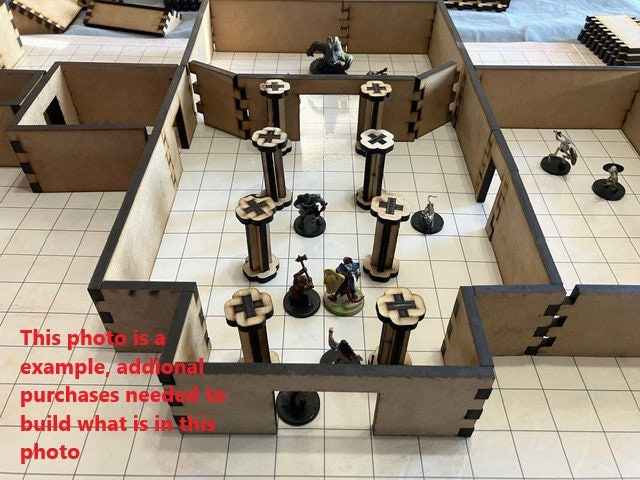 Walls Modular 25mm 28mm Scale for Models and Table Top Gaming ...