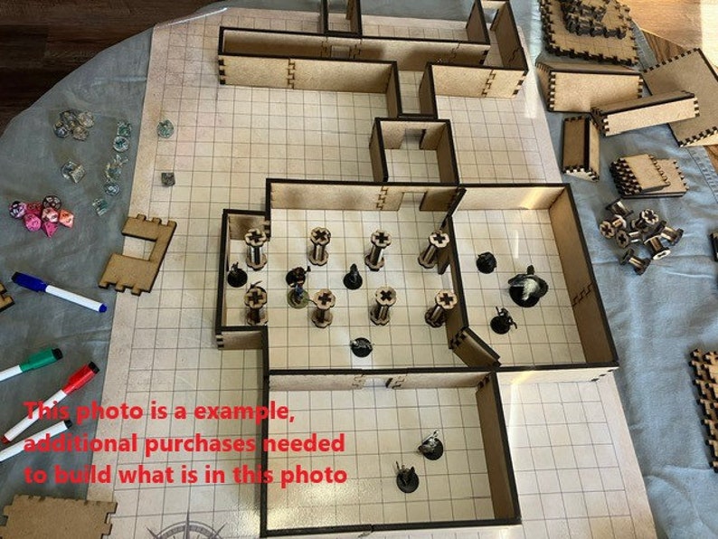 Walls Modular 25mm 28mm Scale for Models and Table Top Gaming ...