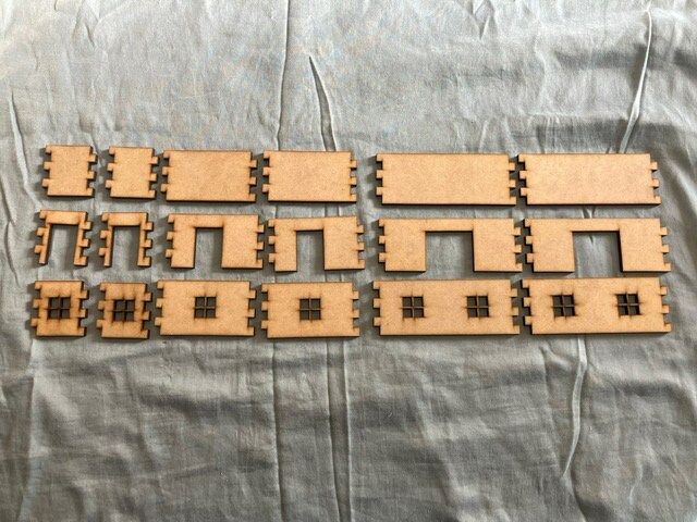 Walls Modular 25mm 28mm Scale for Models and Table Top Gaming ...
