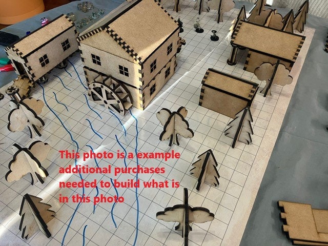 Walls Modular 25mm 28mm Scale for Models and Table Top Gaming ...