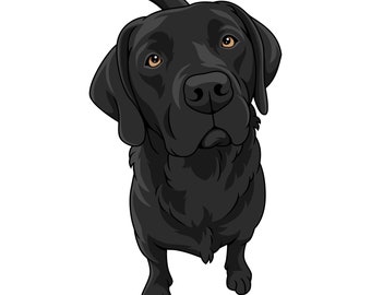 Chocolate Lab Dog Digital File Cartoon Clip Art SVG PNG JPG - Etsy