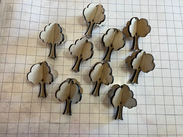 Oak Trees Modular 25mm 28mm Scale for Models and Table Top Gaming ...