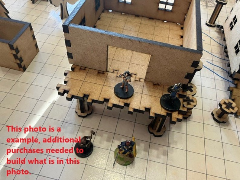 Walls Modular 25mm 28mm Scale for Models and Table Top Gaming ...