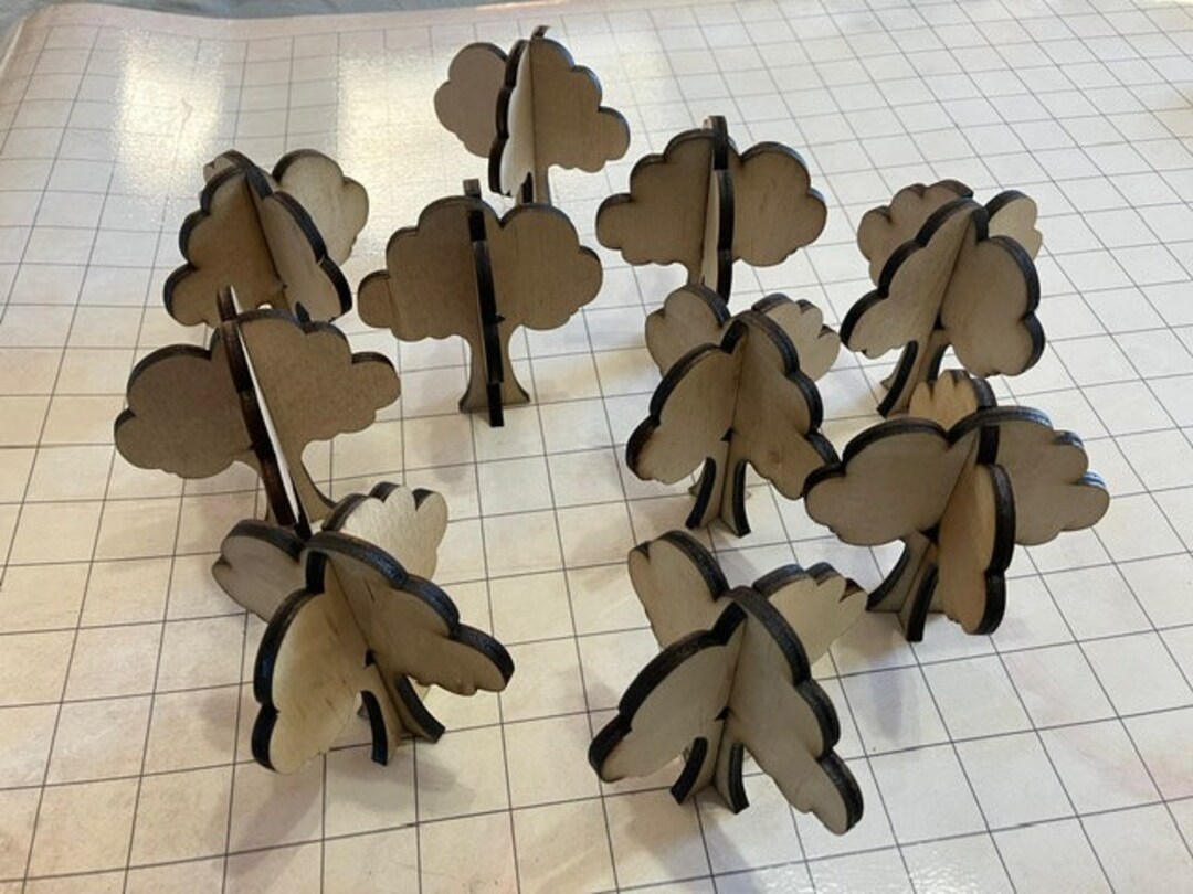 Oak Trees Modular 25mm 28mm Scale for Models and Table Top Gaming ...