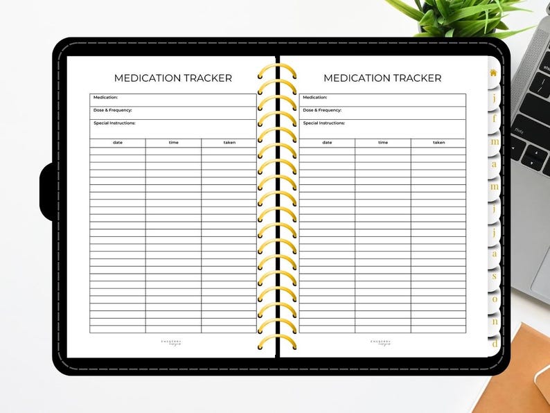 Daily Medication Tracker Printable, Medication Intake Reminder ...