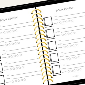 Book Review Tracker Printable, Book Tracker Printable, Books to Read ...