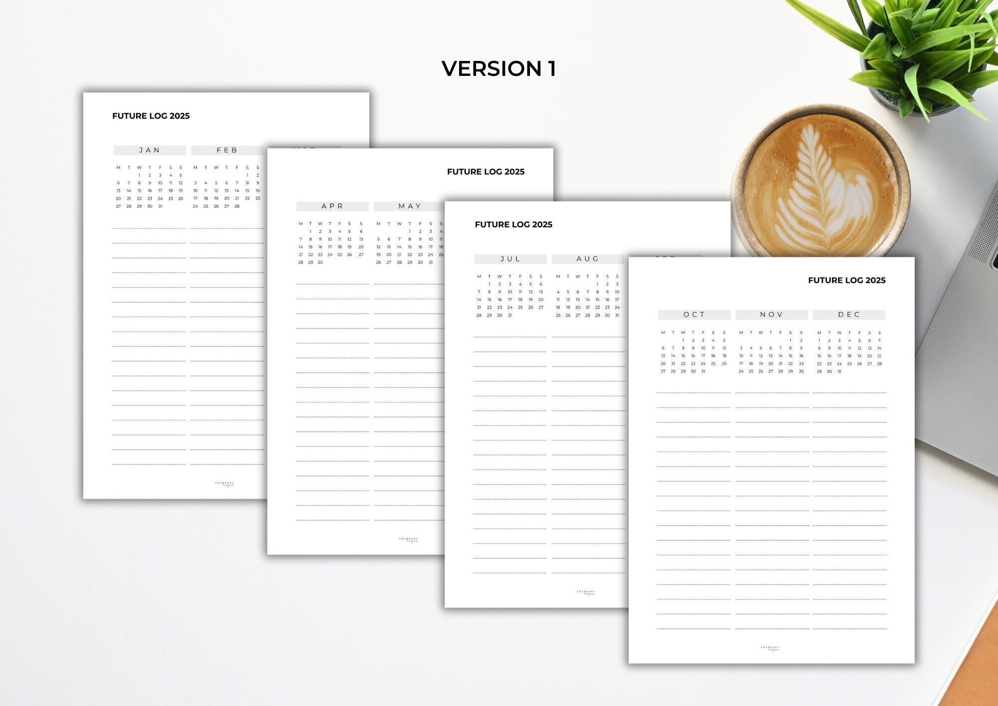 Future Log 2025 Printable A5/a4/letter, Planner Insert A5 Printable ...