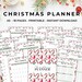 Christmas Planner A5, Holiday Planner Printable, Christmas to Do List ...
