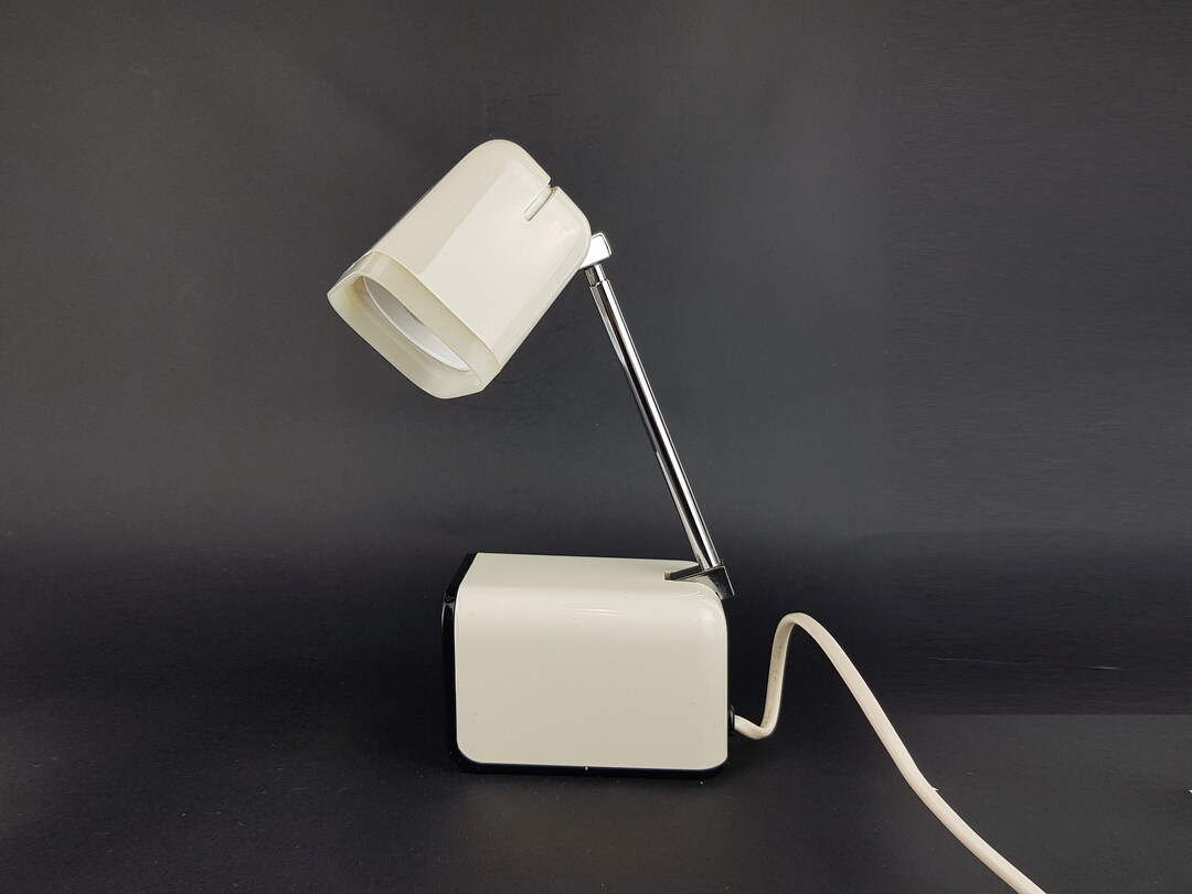 Vintage BAHAG AG White Telescopic Desk Office Lamp 8802 Germany 1960s ...