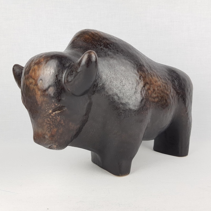 Fat Lava Ceramic Bull - Etsy