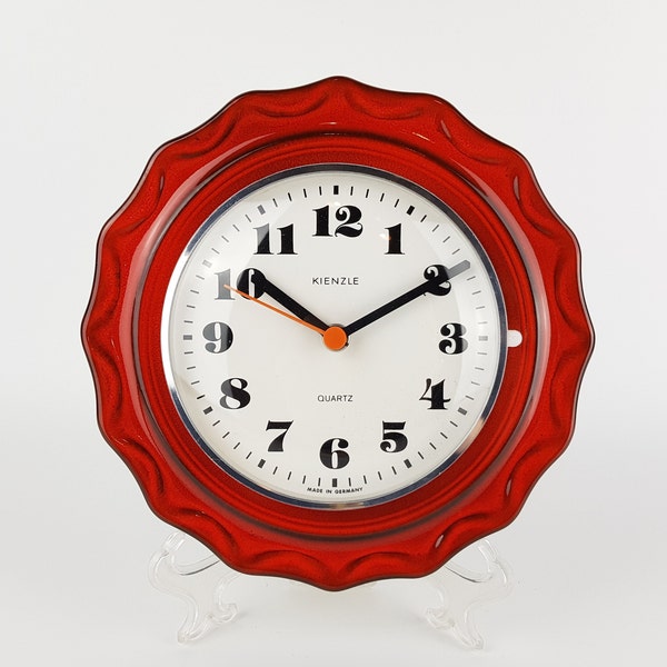 Red Kitchen Clock - Etsy