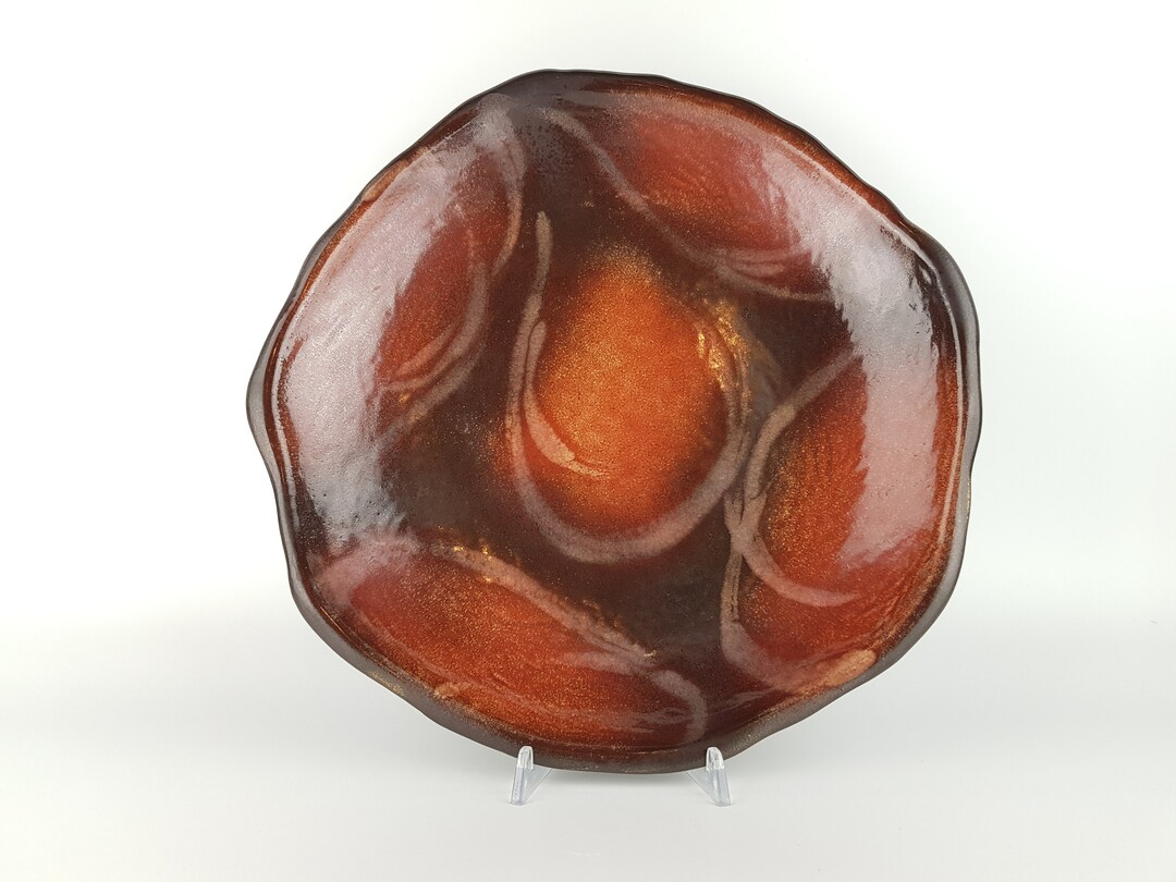 Vintage RUSCHA KERAMIK Art Pottery Dish 712 West German Pottery 1960s ...