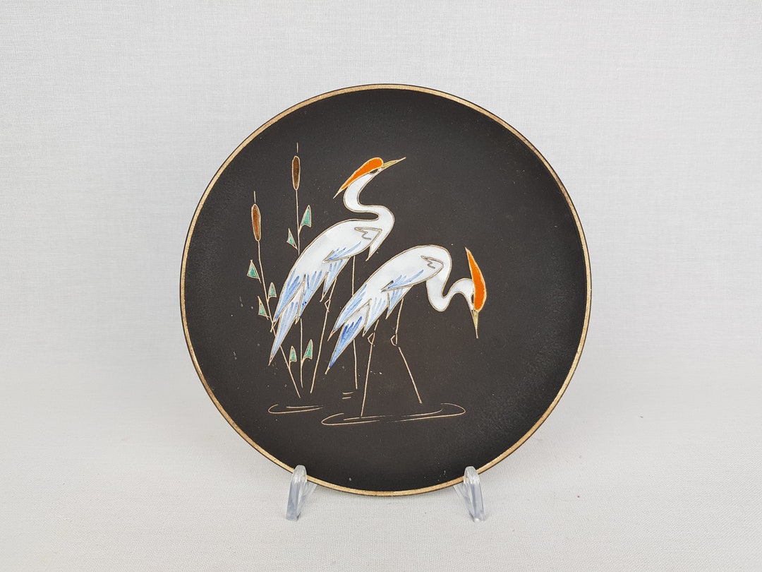 Vintage RUSCHA KERAMIK Wall Plate With Heron Decor 717 West German ...