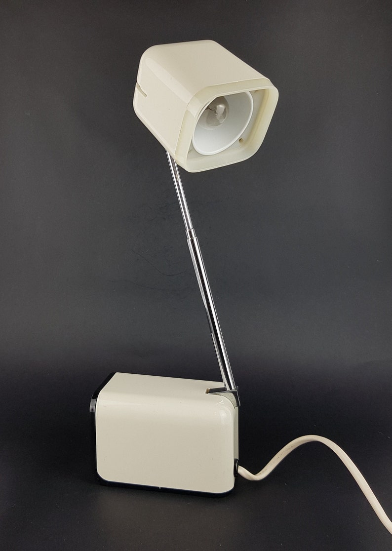 Vintage BAHAG AG White Telescopic Desk Office Lamp 8802 Germany 1960s ...
