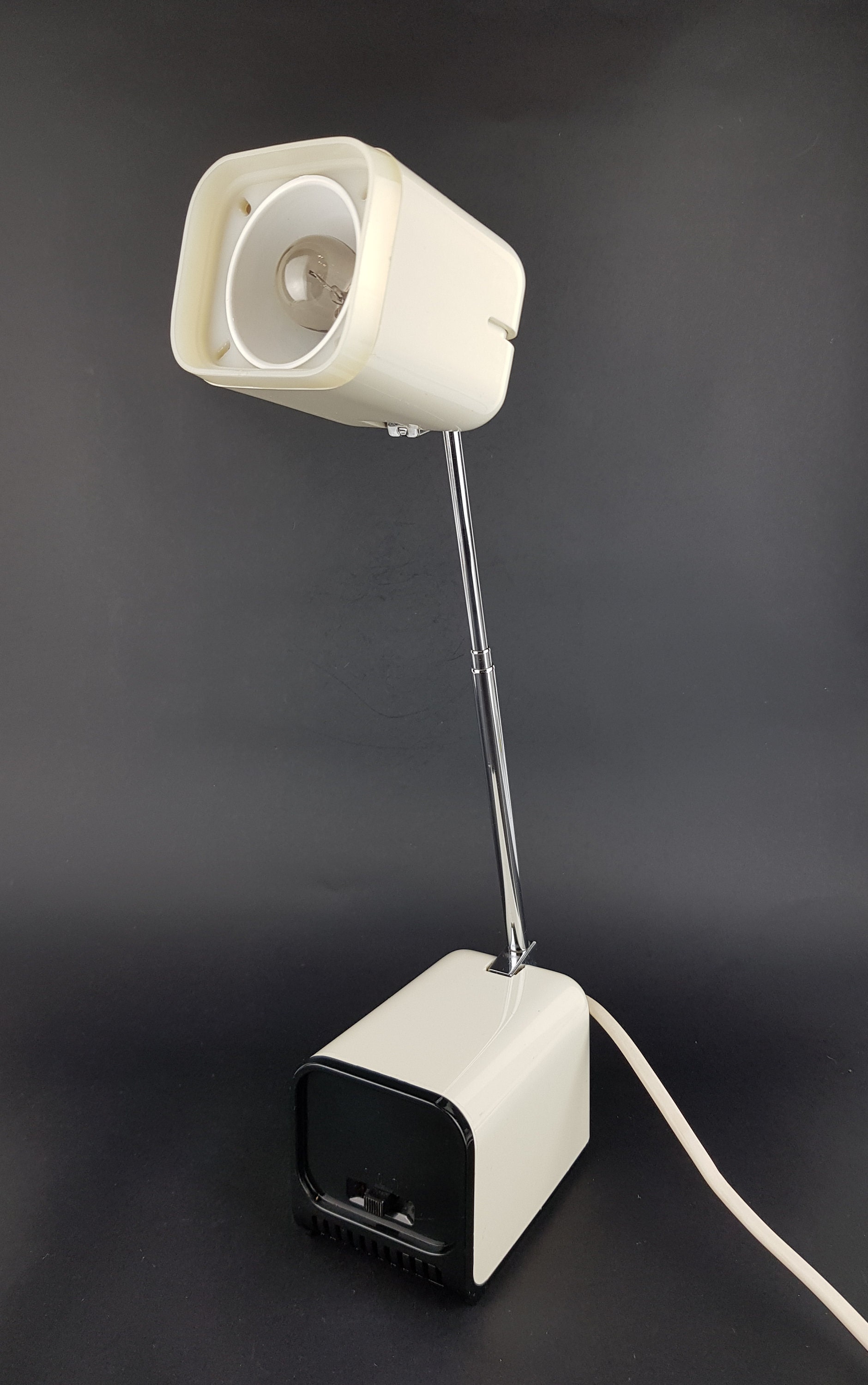 Vintage BAHAG AG White Telescopic Desk Office Lamp 8802 Germany 1960s ...