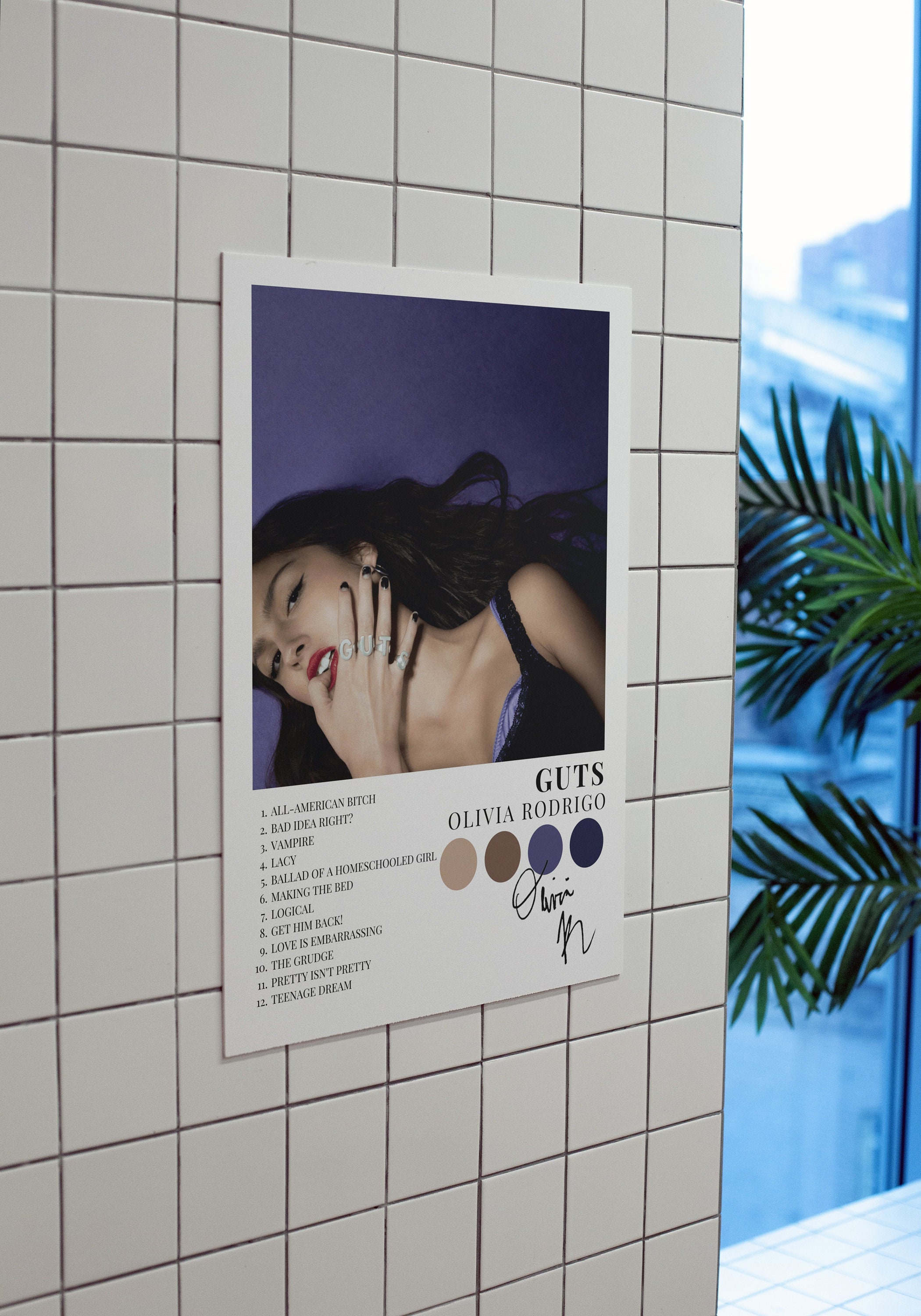 Olivia Rodrigo | GUTS |Album Cover poster sold by Libbie Modernist ...
