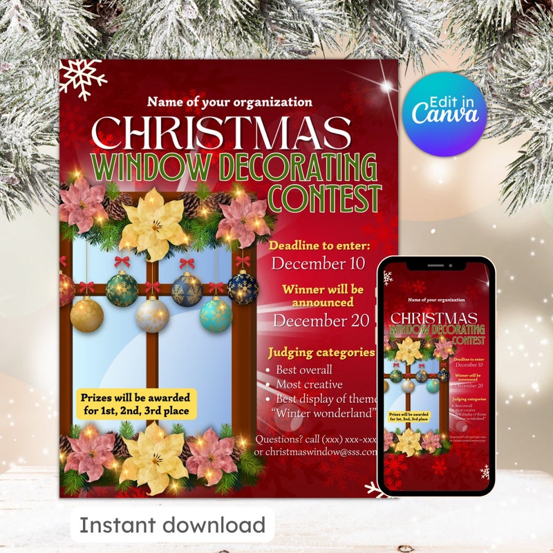 Door Decorating Contest Flyer - Etsy