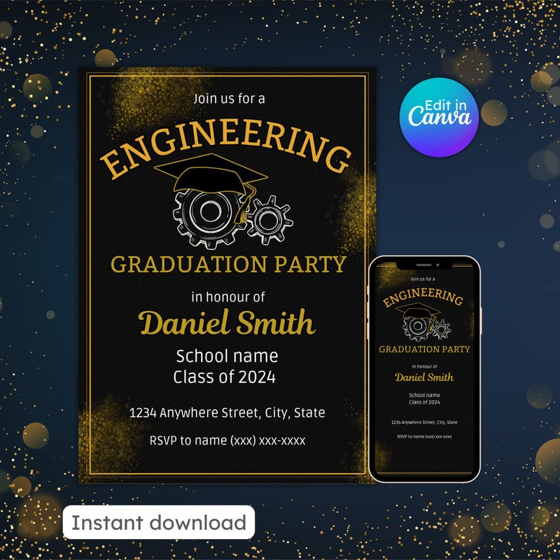 Engineering Party Invitations - Etsy