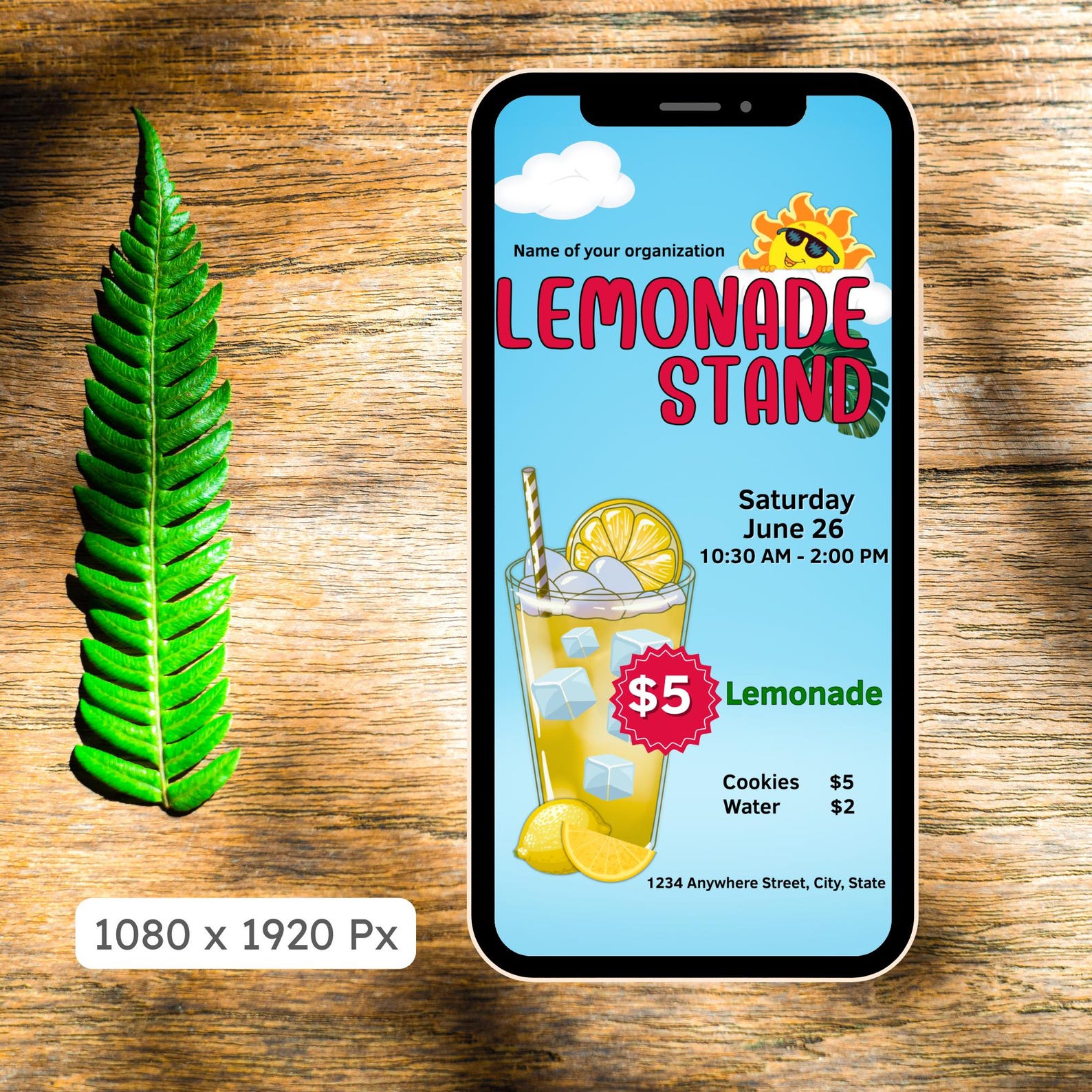 Editable Lemonade Stand Flyer: Summer Fundraiser Printable (digital ...