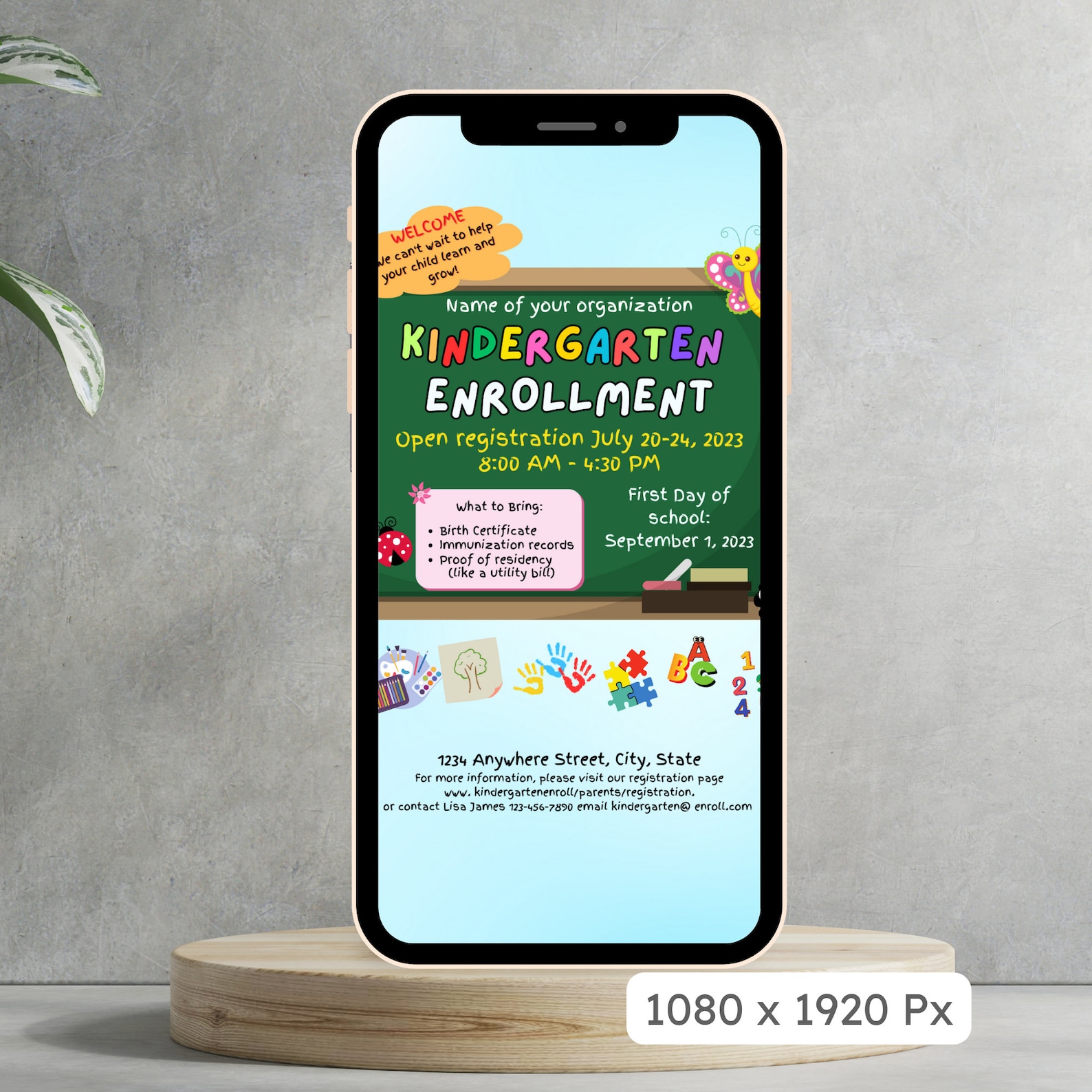 Kindergarten Enrollment Flyer, Open Enrollment Flyer, Kindergarten ...