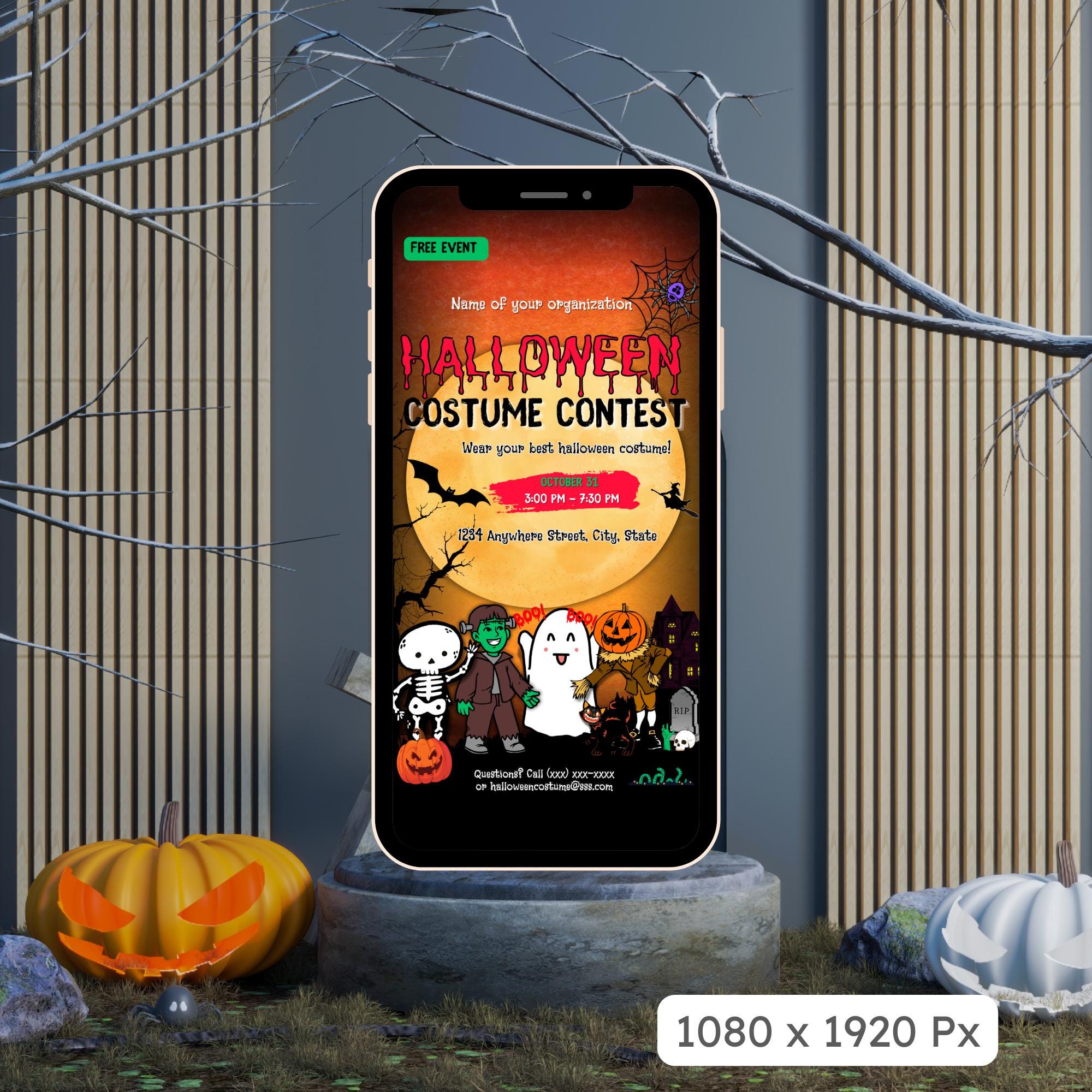 Halloween Costume Contest Flyer, Spooky Season, Costume Competition ...