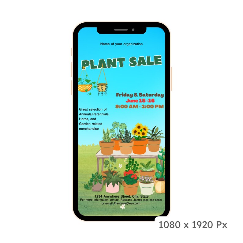 Plant Sale Flyer, Design for Sale, Perennial Plants for Sale, Annuals ...