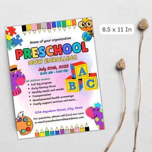 Preschool Enrollment Flyer, Now Enrolling Preschool, Now Enrolling ...